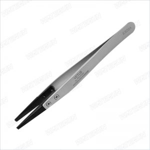 VETUS ESD Replaceable Tip Stainless Steel Tweezers ESD-2A – powerstep