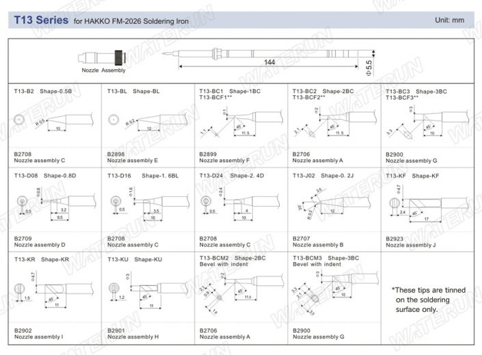 SOLDERING TIP T13 SERIES – powerstep